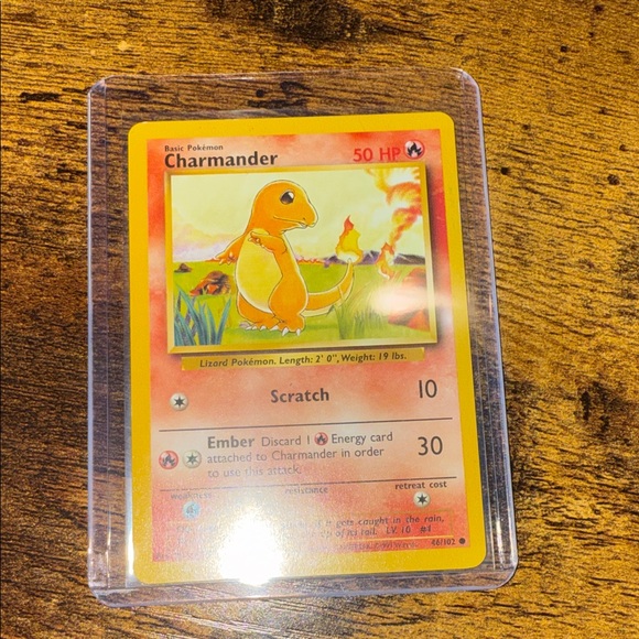 Pokemon | Toys | Pokemon Charmander Trading Card Red And Yellow | Poshmark